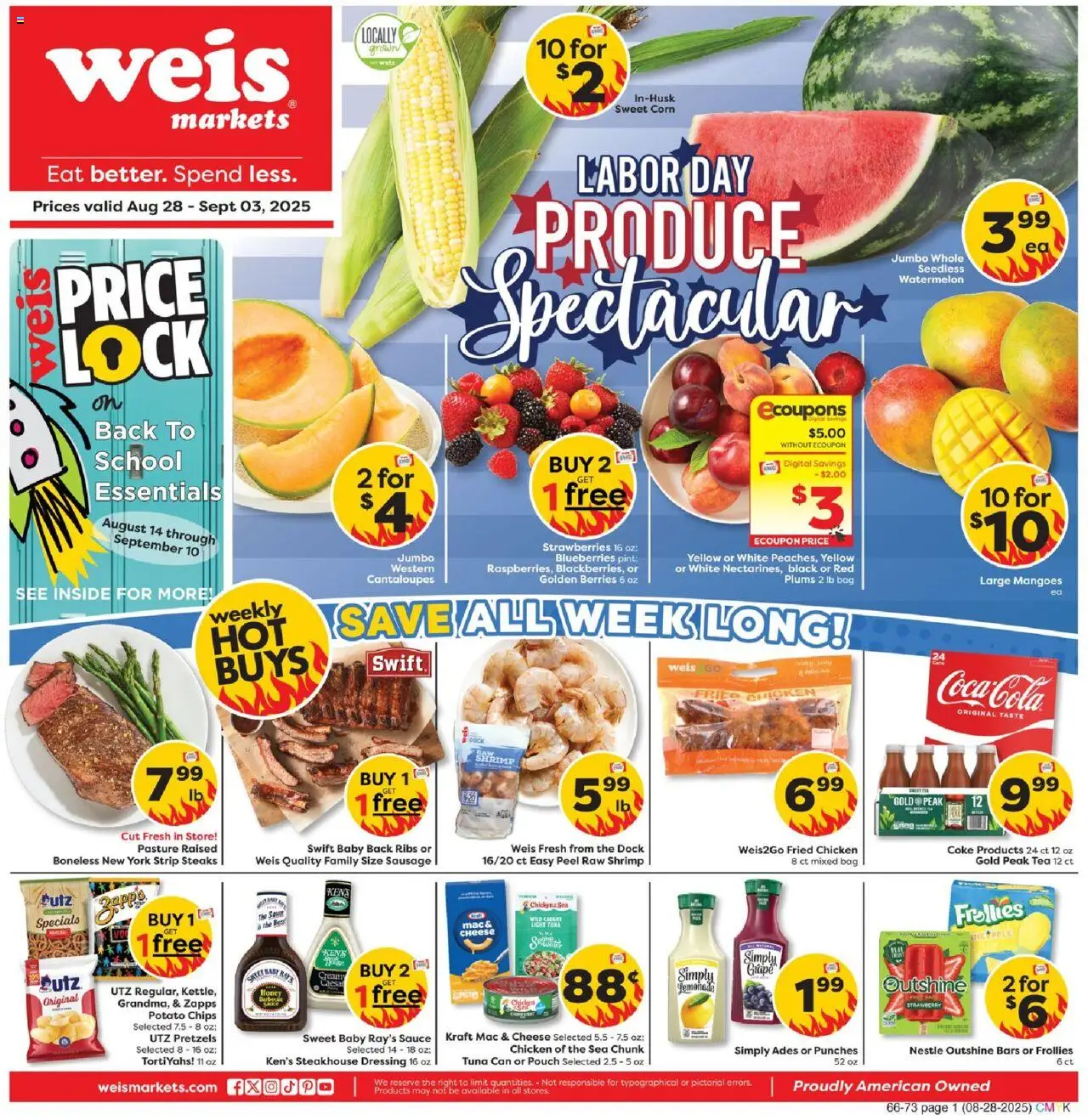 Weis Weekly Circular - VA from 08/28/2025 >> Flyer