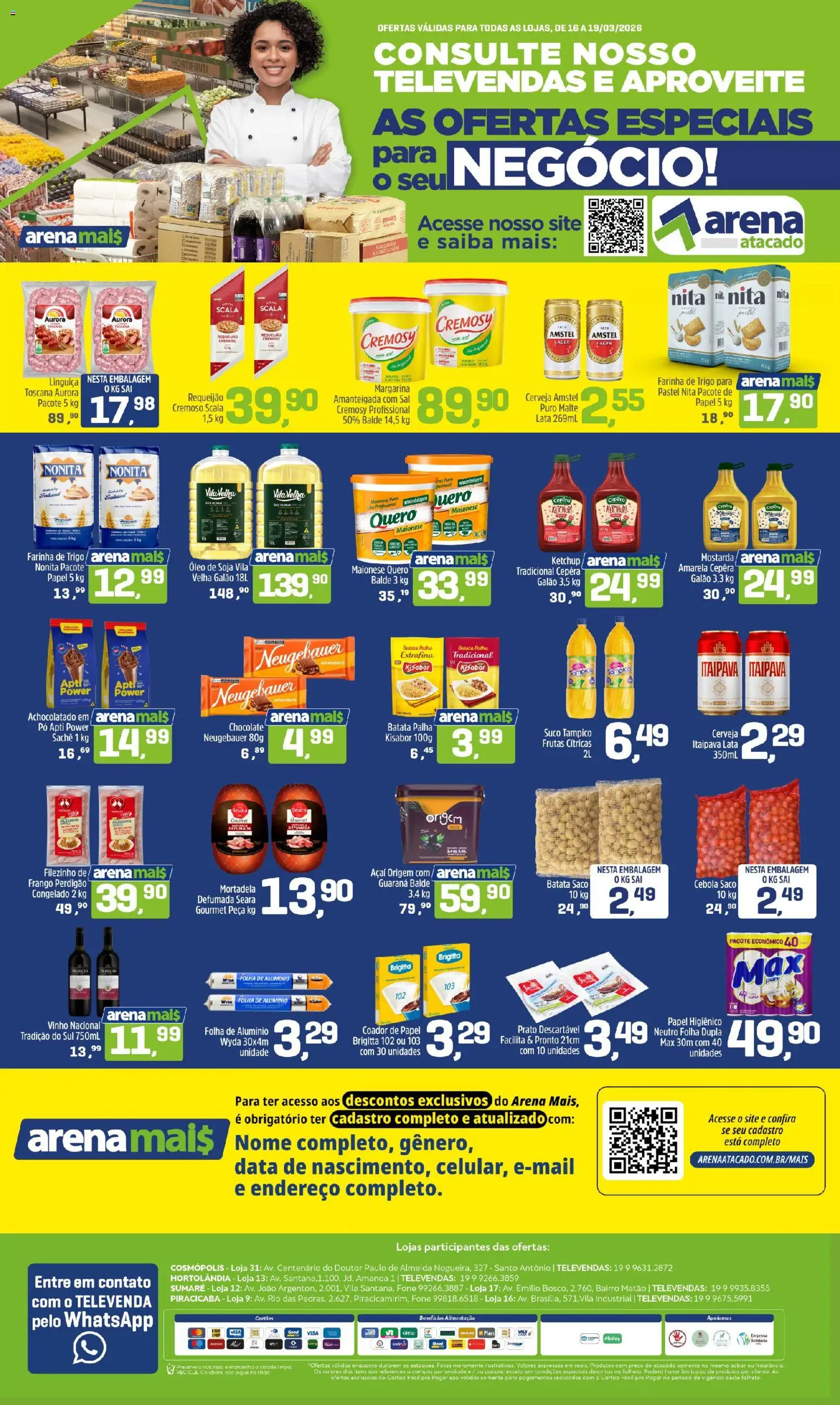 Arena Atacado Arena Atacado ofertas Especiais (de 16/03/2026 ...