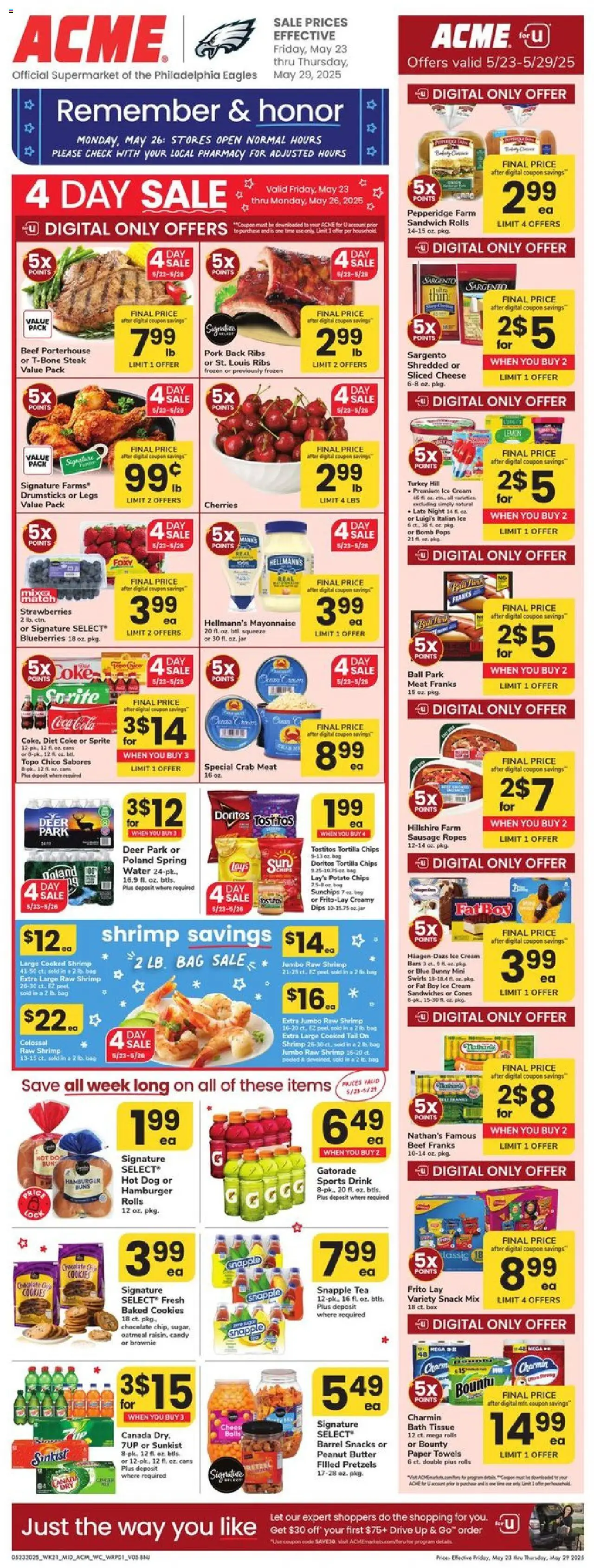 Acme Weekly Ad - NJ (05/23/2025) 🛍️ >> Circular, Flyer