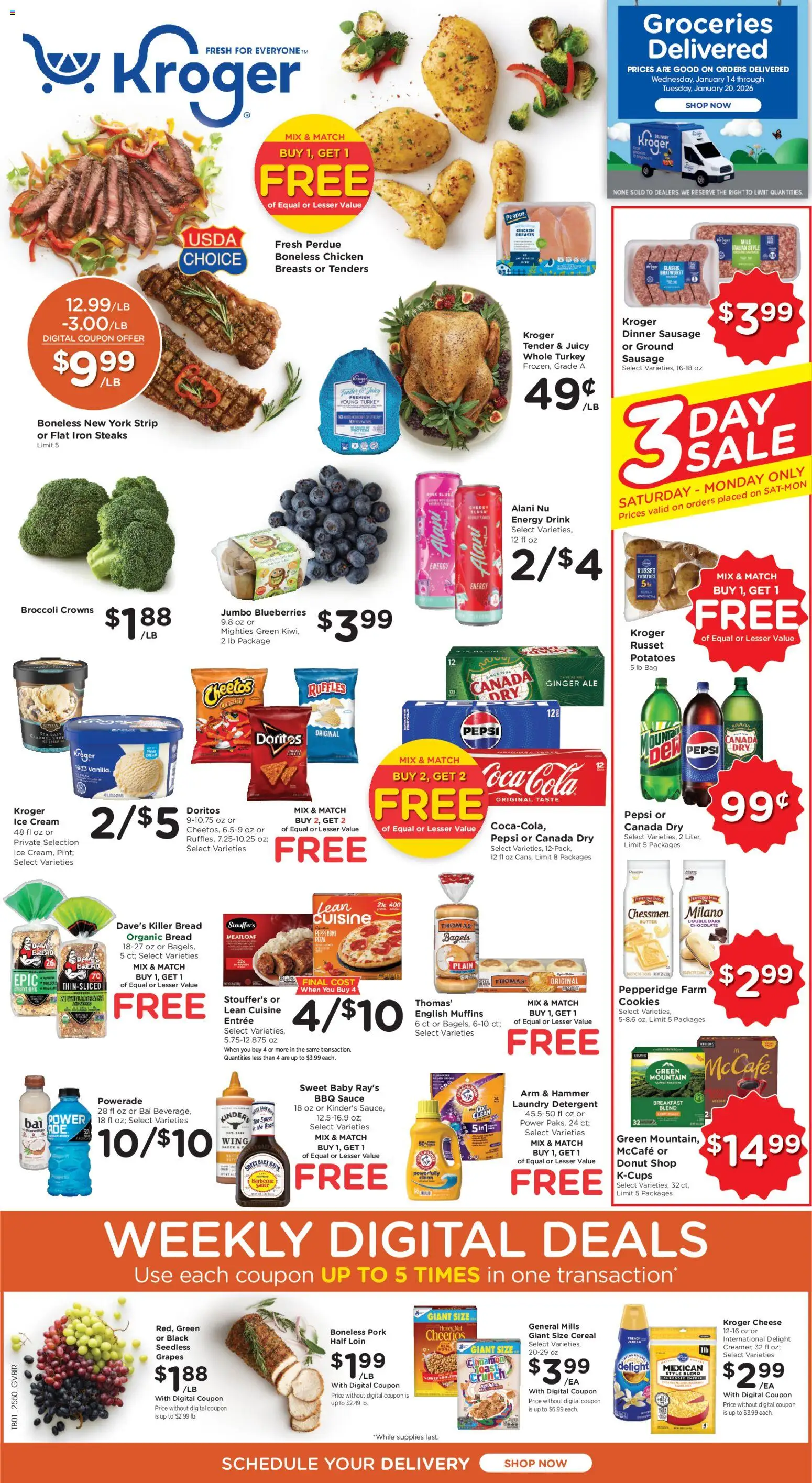 KROGER Weekly ad from 01/14/2026 >> Ad for next week
