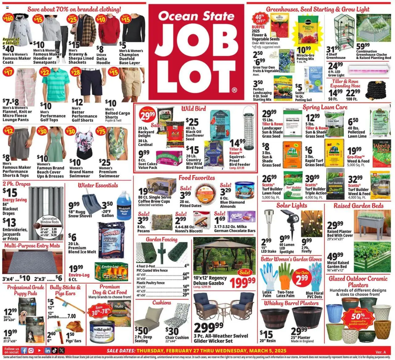 Ocean State Job Lot FLYER from 03/06/2025 >> crazy deals