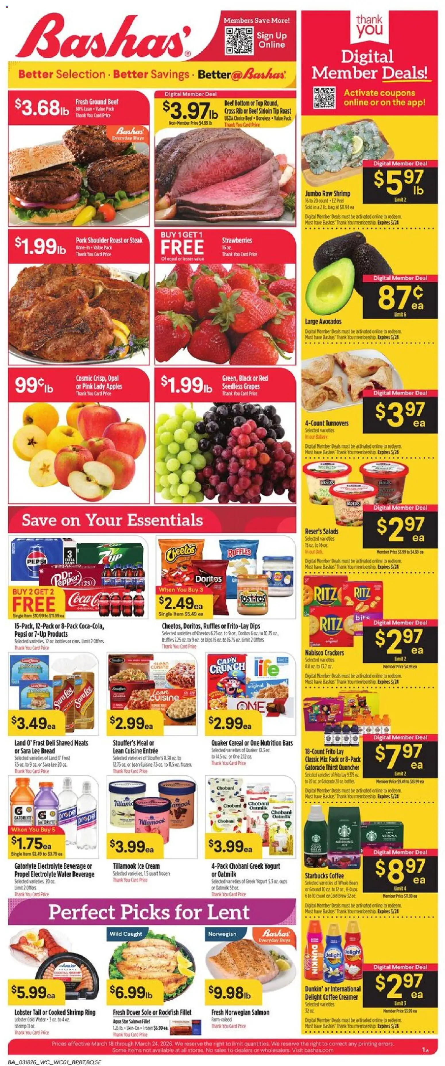 Basha's Weekly Ad from 03/18/2026 >> Flyer