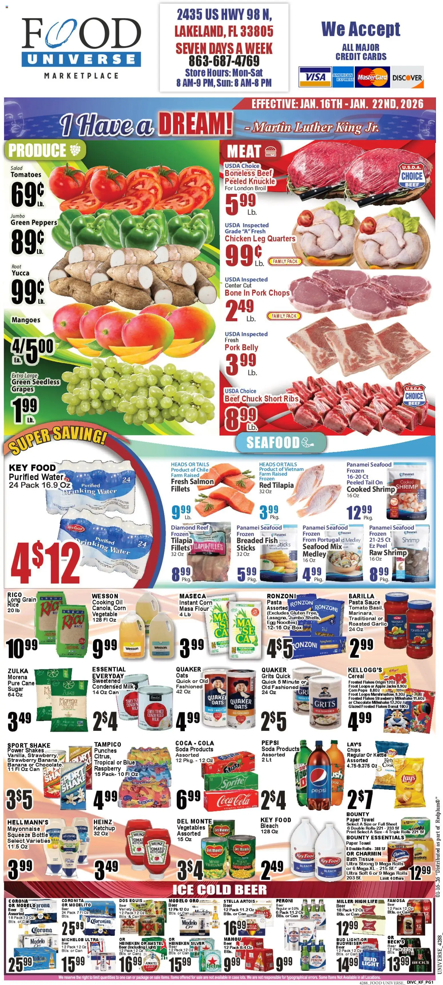 Food Universe Weekly Ad from 01/16/2026 >> Flyer