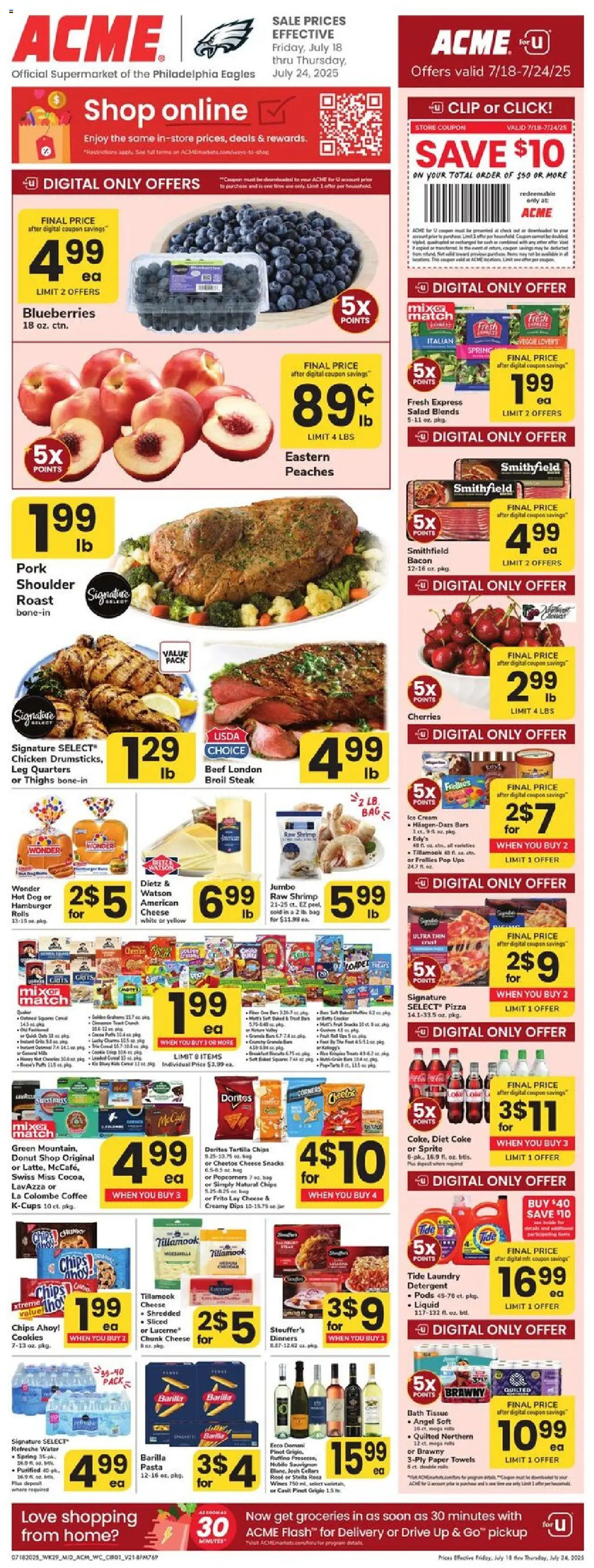 Acme Weekly Ad (07/18/2025) 🛍️ >> Circular, Flyer