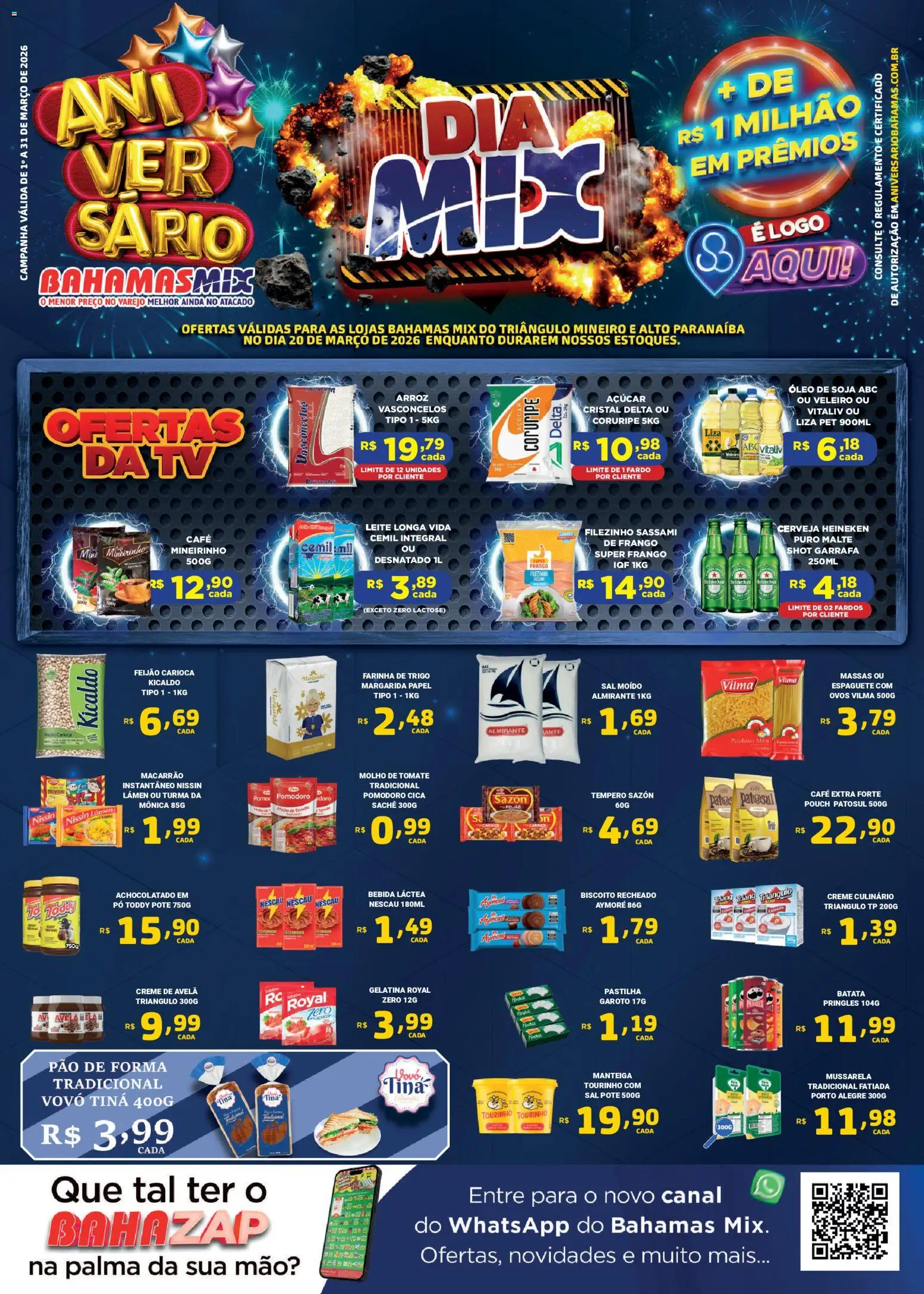 Bahamas Mix Bahamas Mix ofertas Dia Mix Especial de Aniversário (de 20 ...