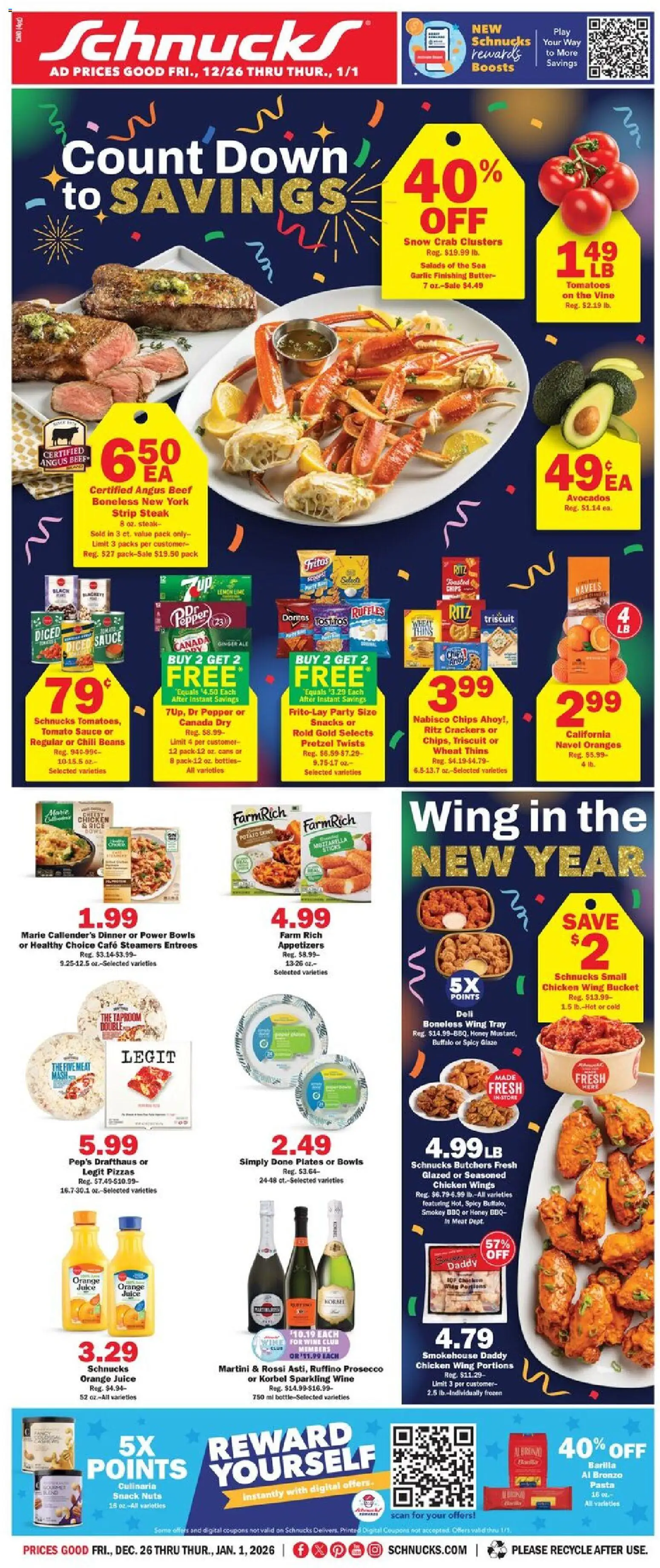 Schnucks Weekly Ad from 12/26/2025 >> Flyer