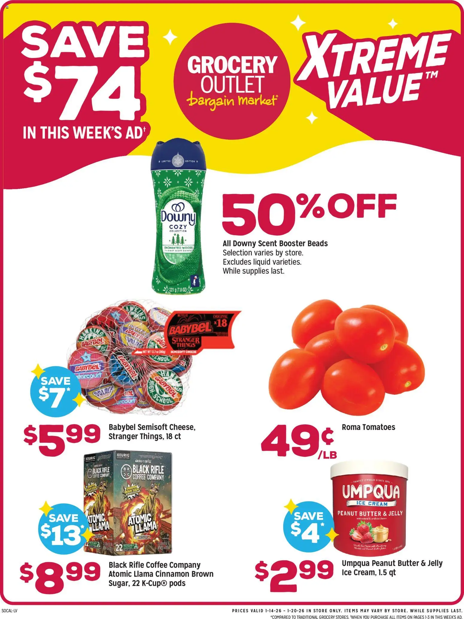 Grocery Outlet Weekly Ad - CA from 01/14/2026 >> Flyer