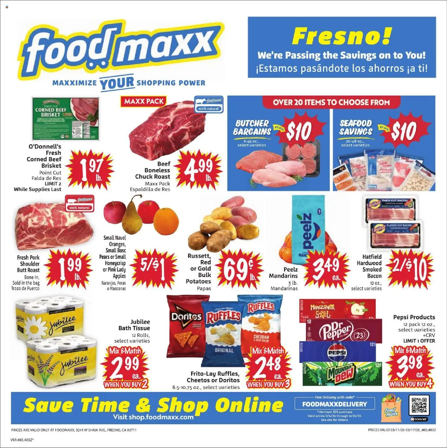 FoodMaxx Weekly Ad from 03/11/2026 >> Flyer