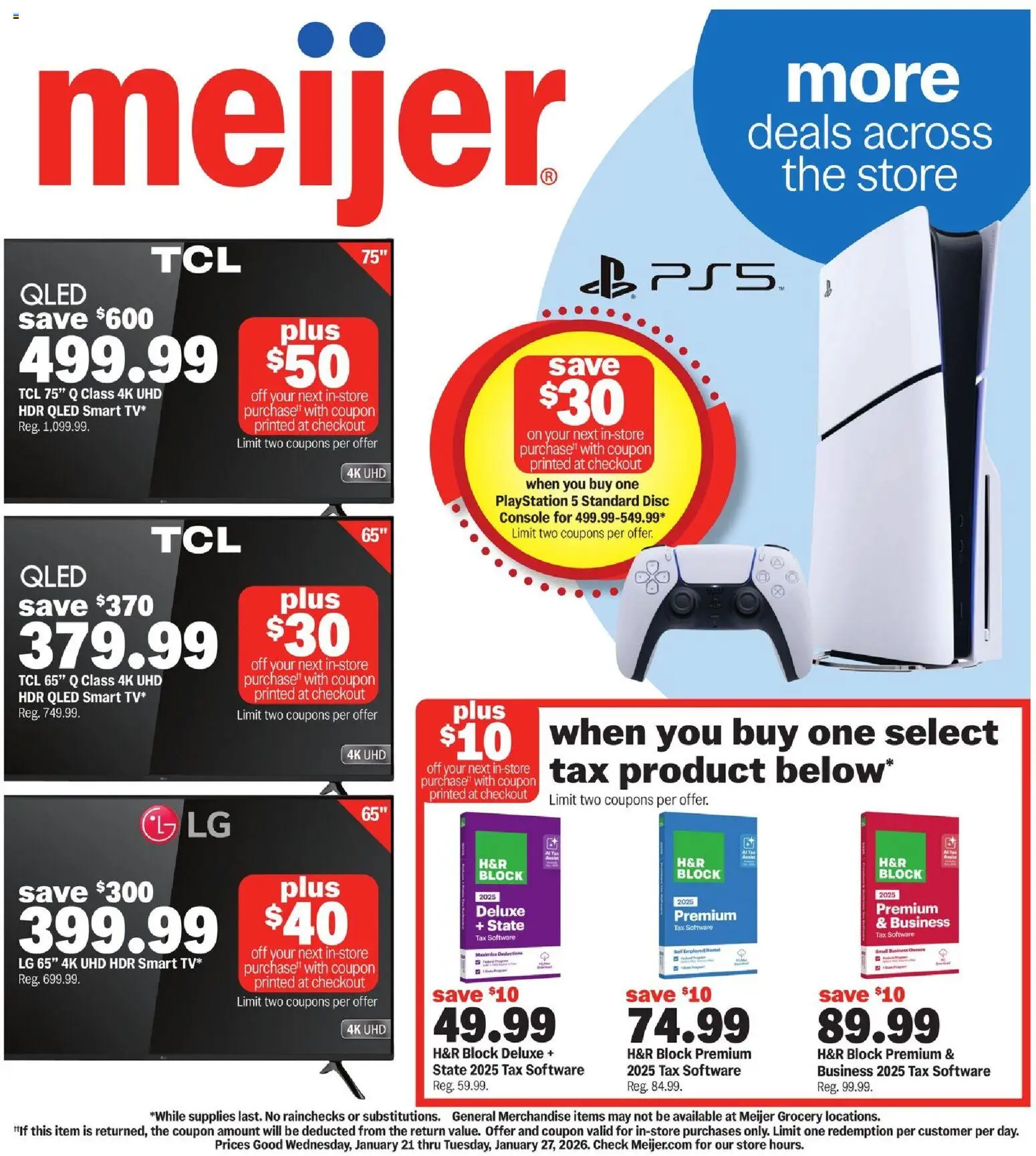 MEIJER AD from 01/21/2026 >> More Deals Across the Store > PREVIEW