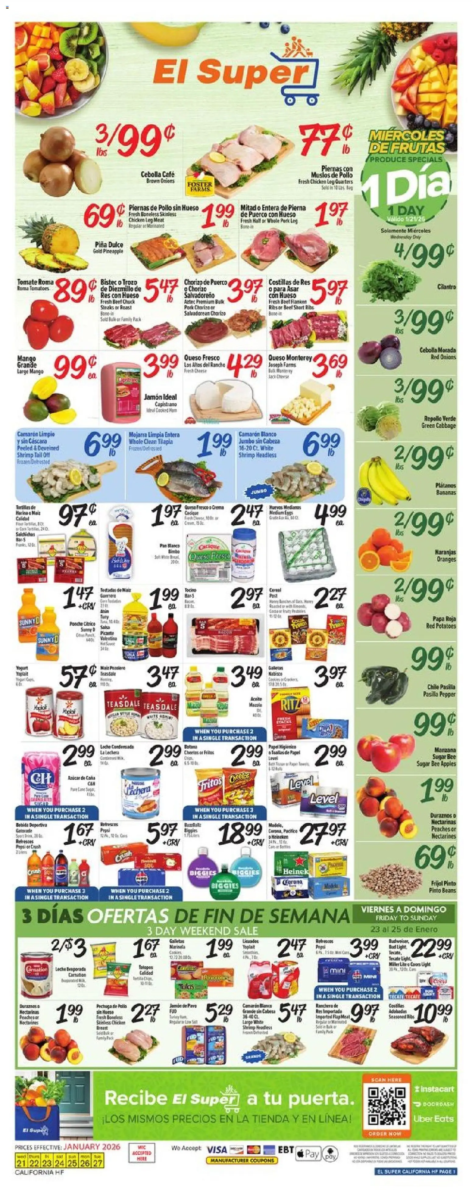 El Super Weekly Ad - CA from 01/21/2026 >> Flyer