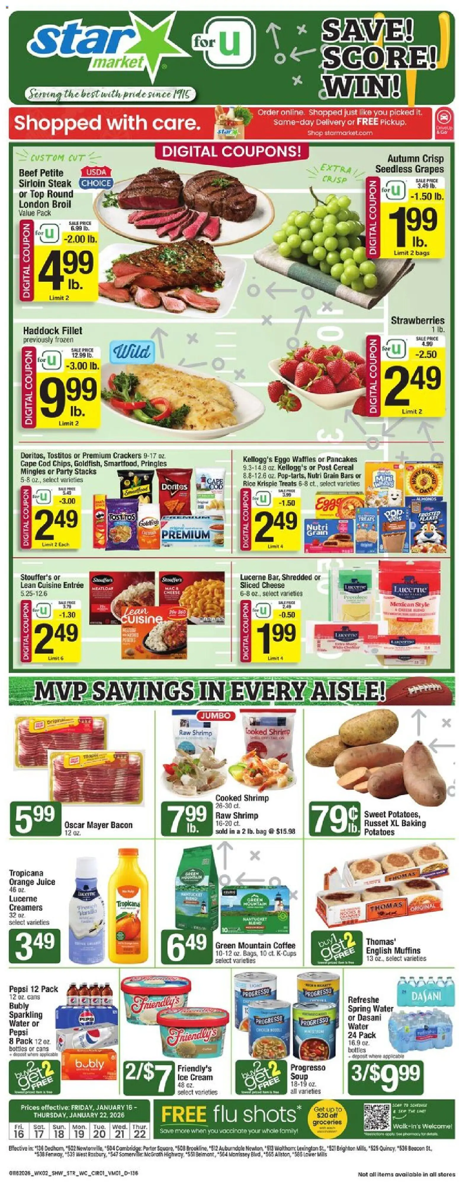 Star Market Weekly Ad - MA from 01/16/2026 >> Flyer