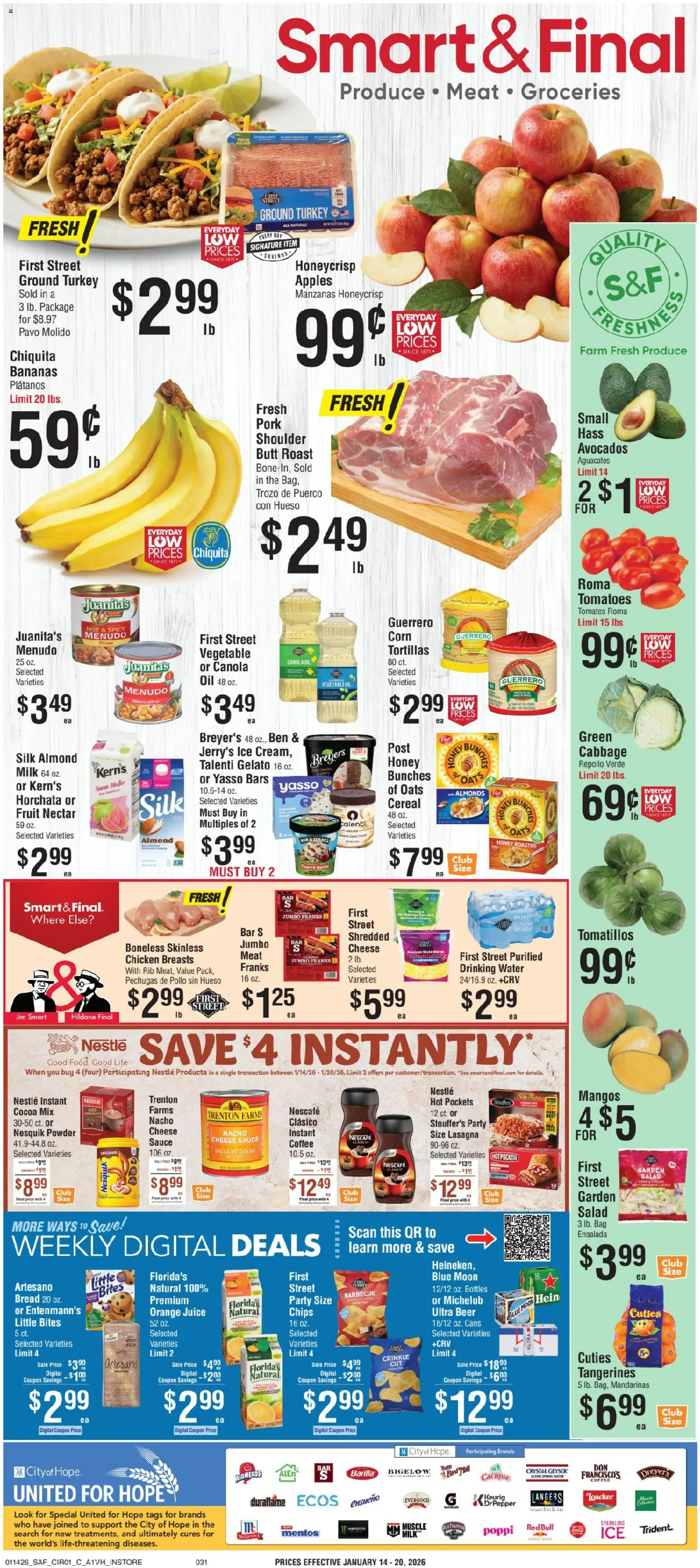 Smart & Final Weekly Ad - 2 Day A1VH from 01/13/2026 >> Flyer