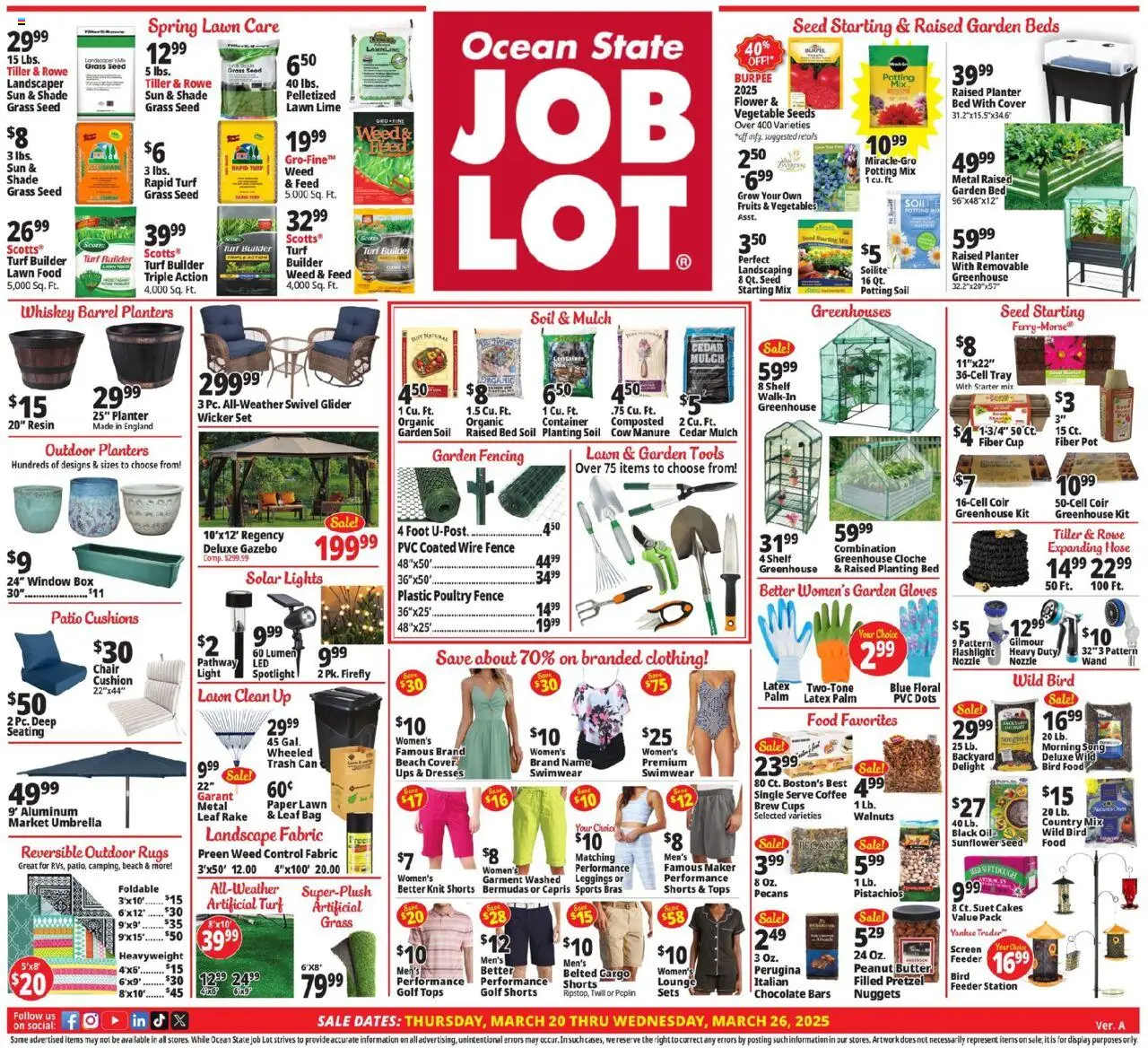 Ocean State Job Lot FLYER from 03/27/2025 >> crazy deals