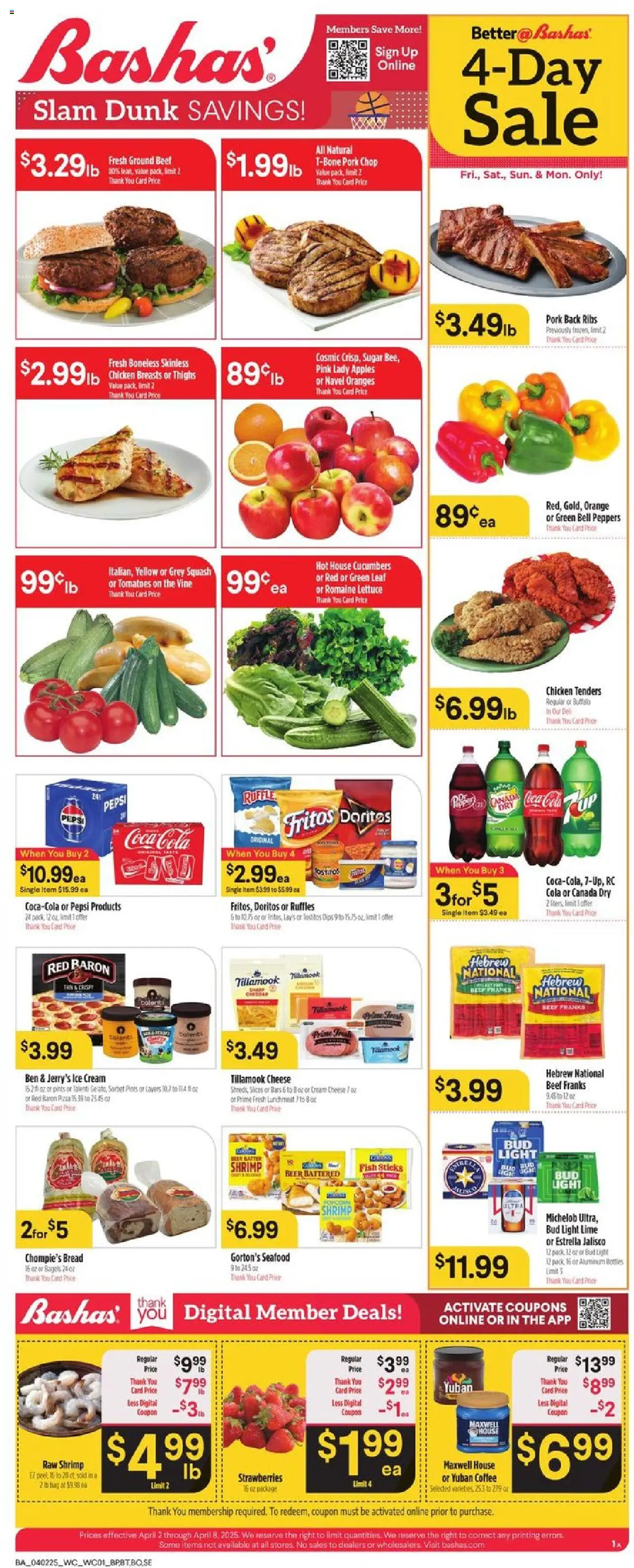 Basha's weekly ad from 04/02/2025 >> grocery stores ads
