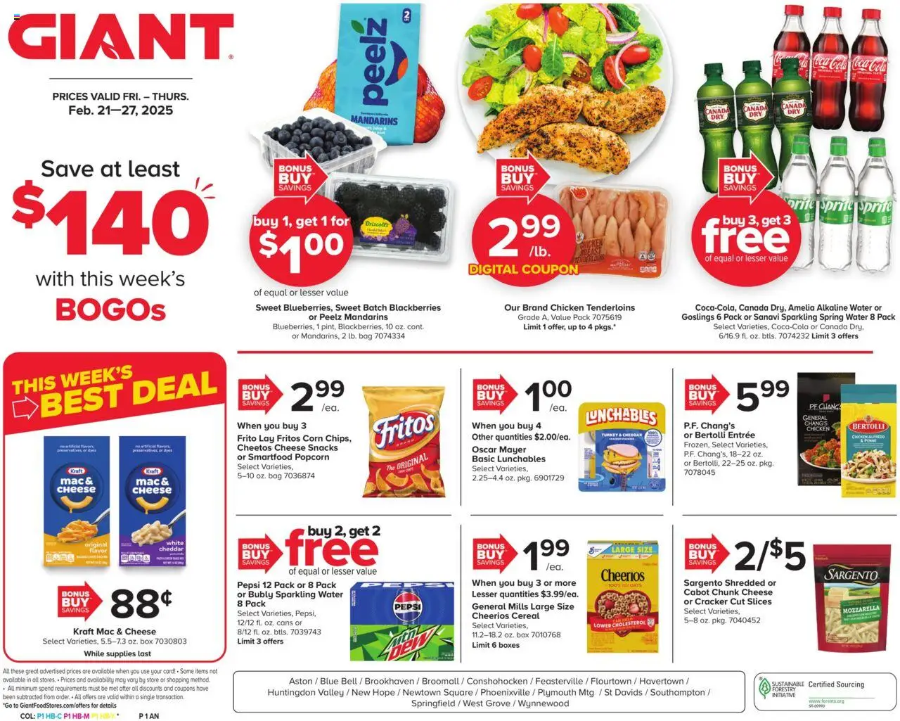 Giant Weekly ad (02/21/2025) 🛍️ Food circular, Sales ad