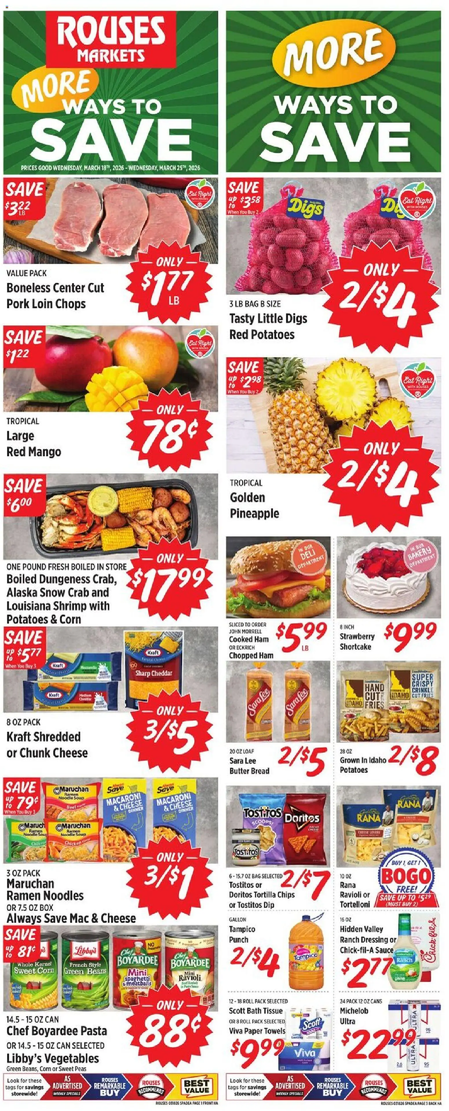 Rouses Weekly Ad from 03/18/2026 >> Flyer