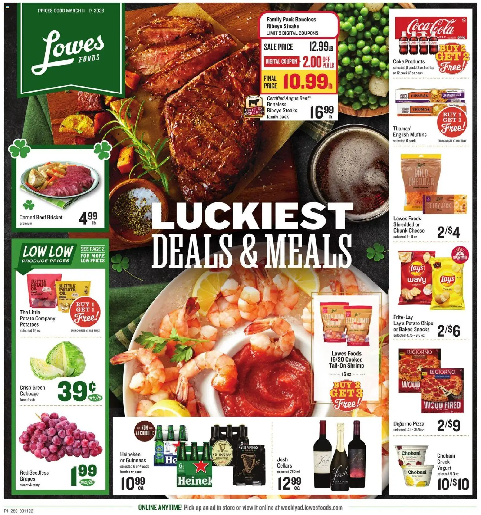 Lowes Foods Weekly Ad from 03/11/2026 >> Flyer