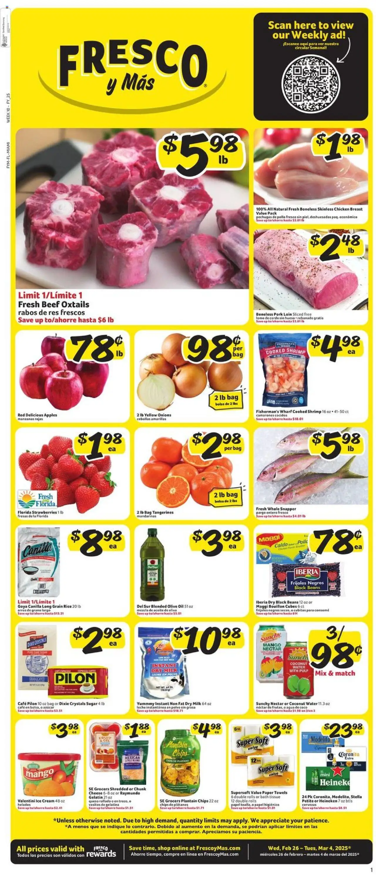 Fresco y Más Weekly Ads (03/03 - 03/30) » Deals