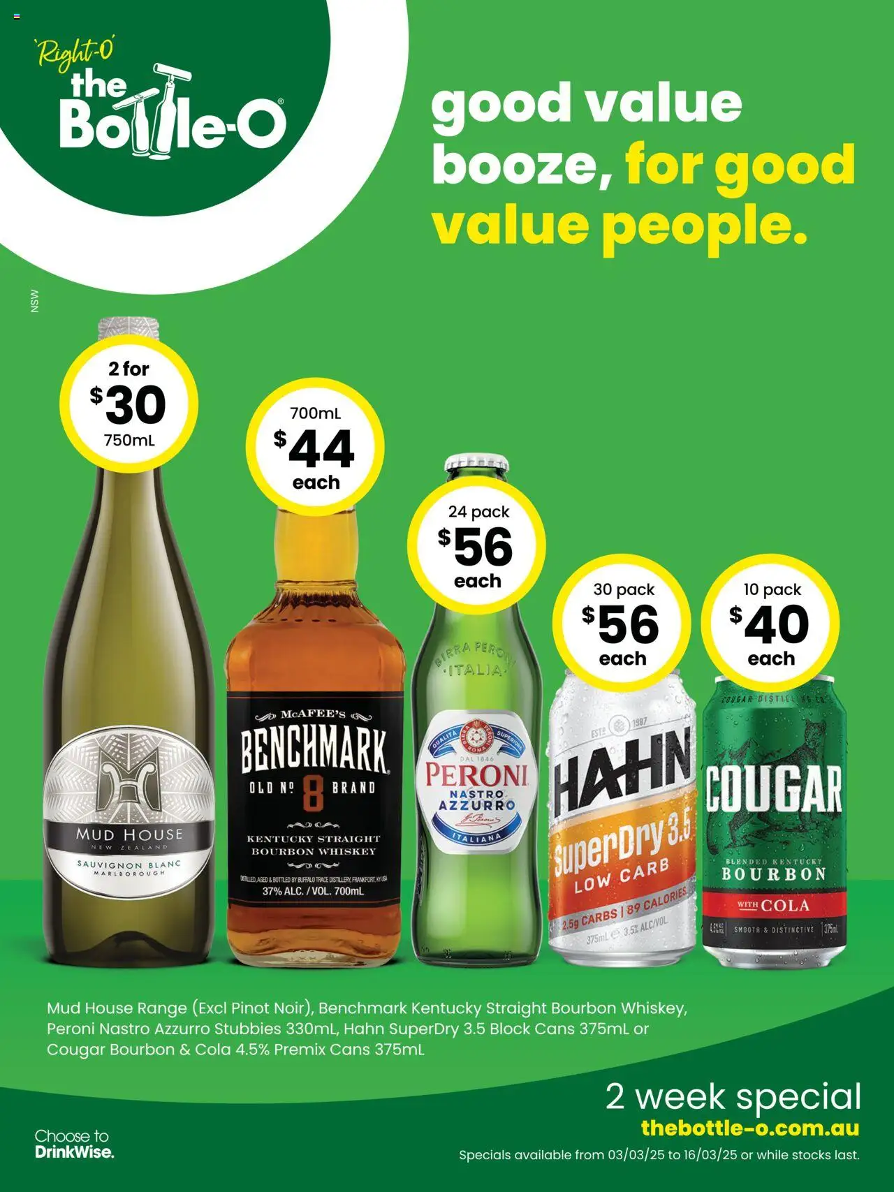 The Bottle-O Catalogue from 03/03/2025 New Specials