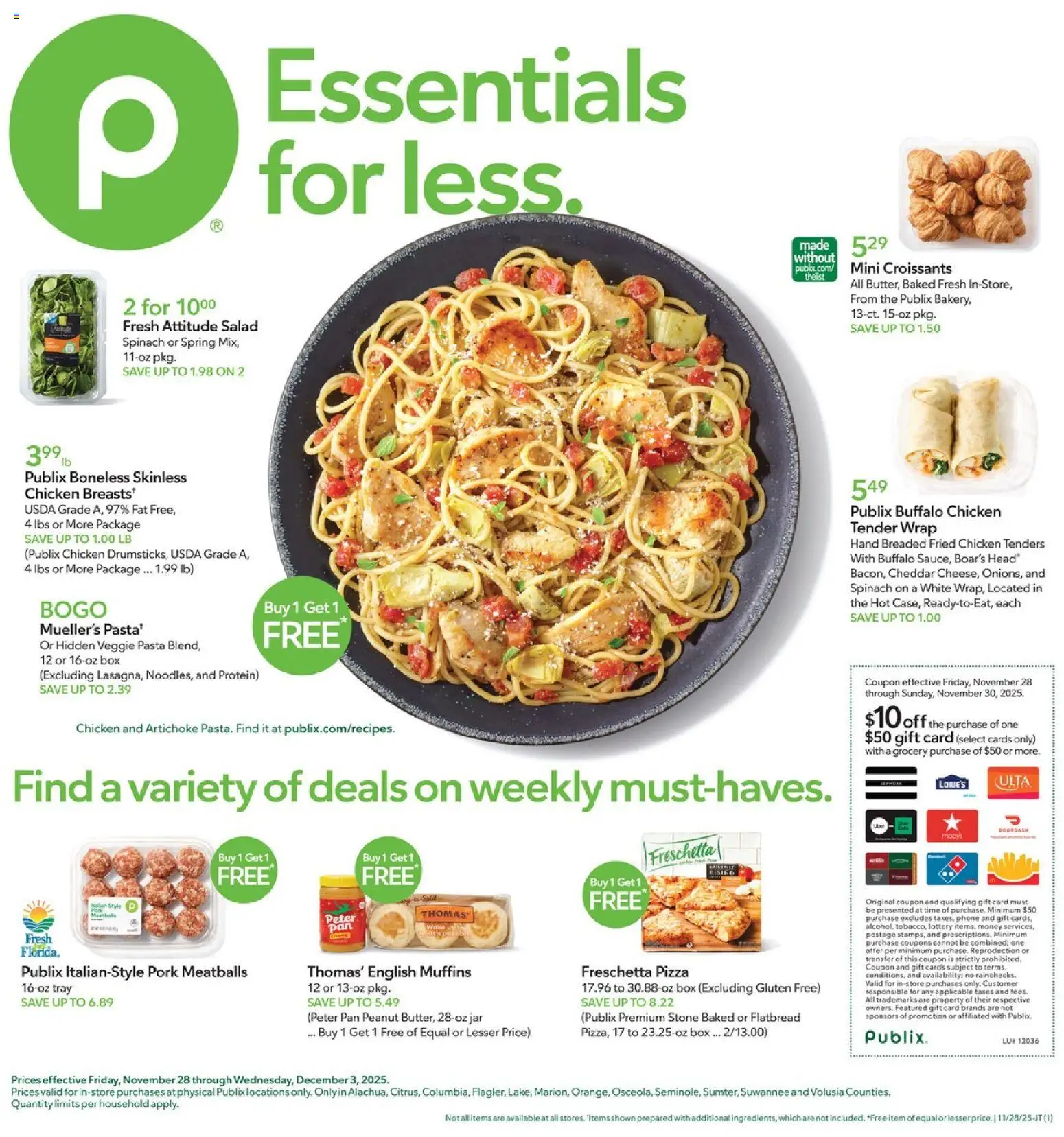 PUBLIX Weekly ad from 11/28/2025 >> Ad this week, Flyer