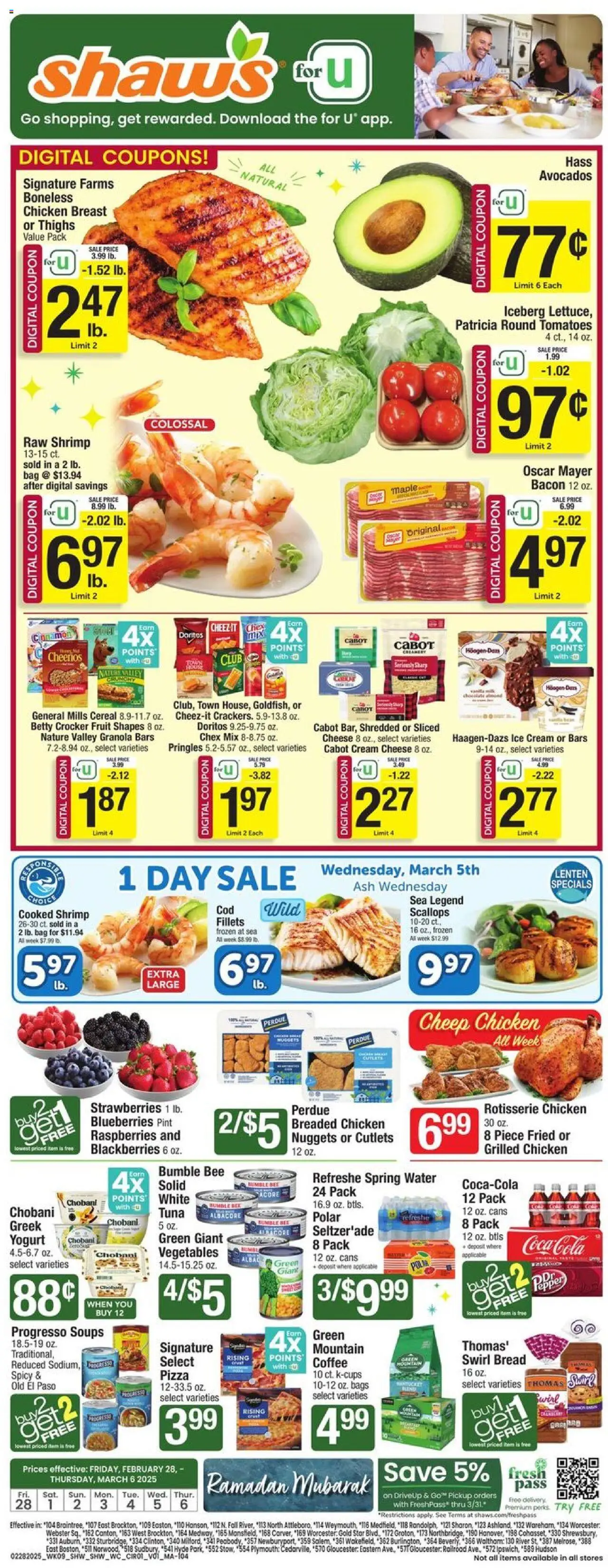 Shaw's Weekly FLYER from 03/07/2025 >> next + this week