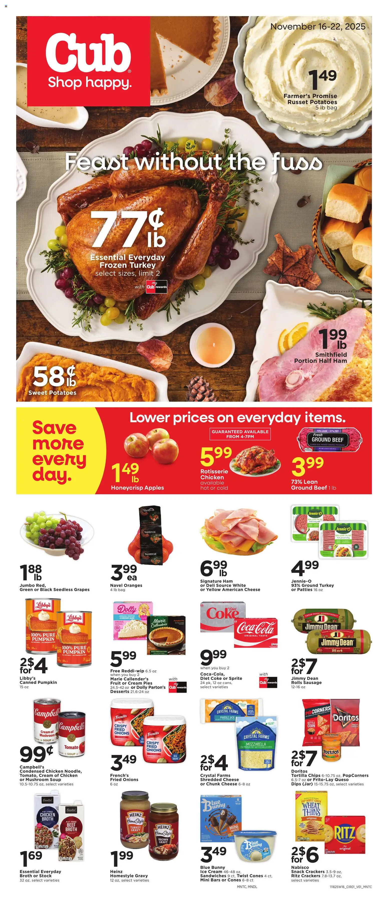 Cub Foods Weekly Ad from 11/16/2025 >> Flyer